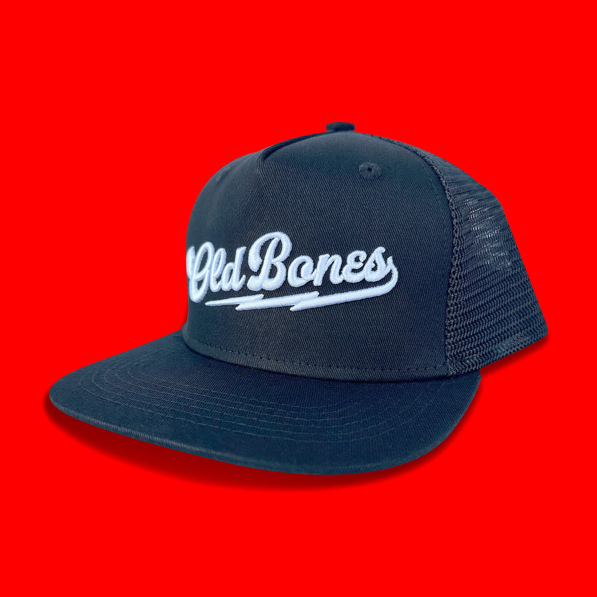 Old Bones | Team Bolt Embroidered Hat (Black) – Old Bones Therapy