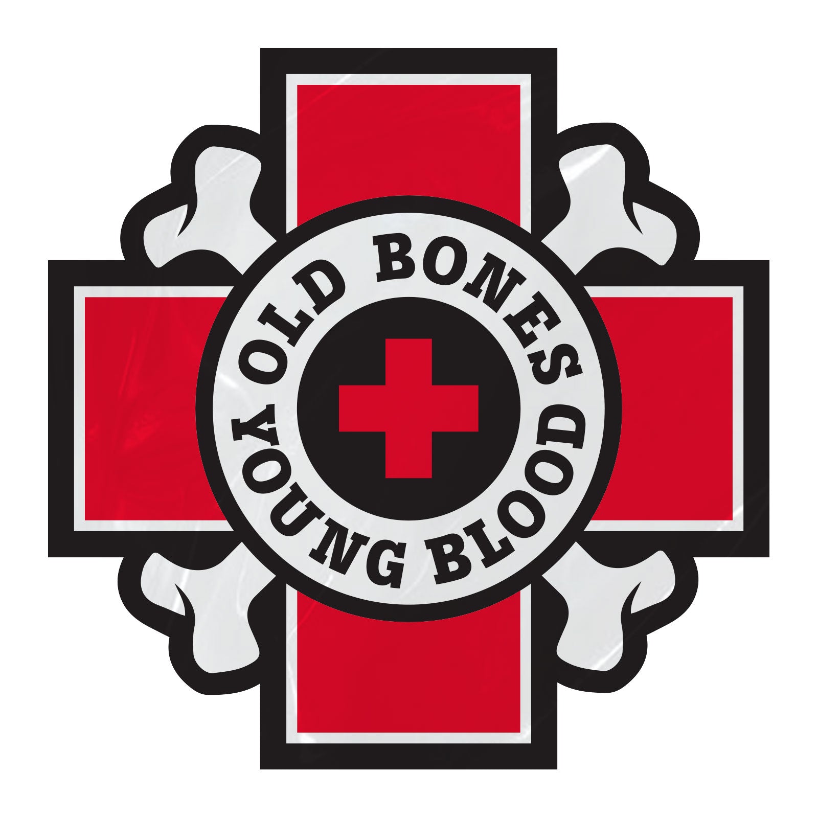 Old Bones Young Blood Sticker – Old Bones Therapy