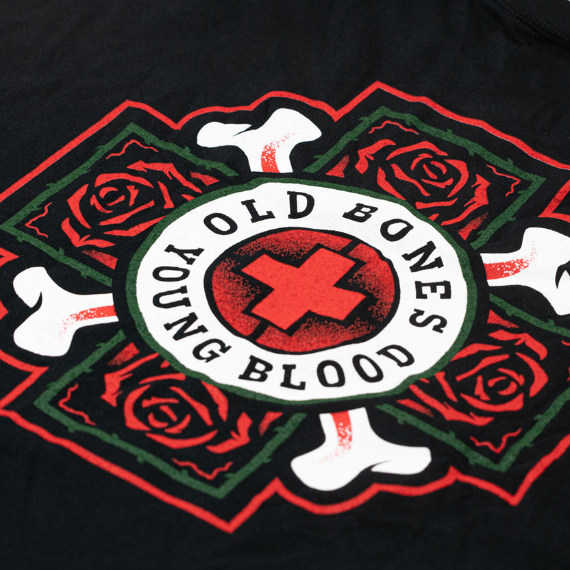 Old Bones Therapy Young Blood Roses Tee | Apparel