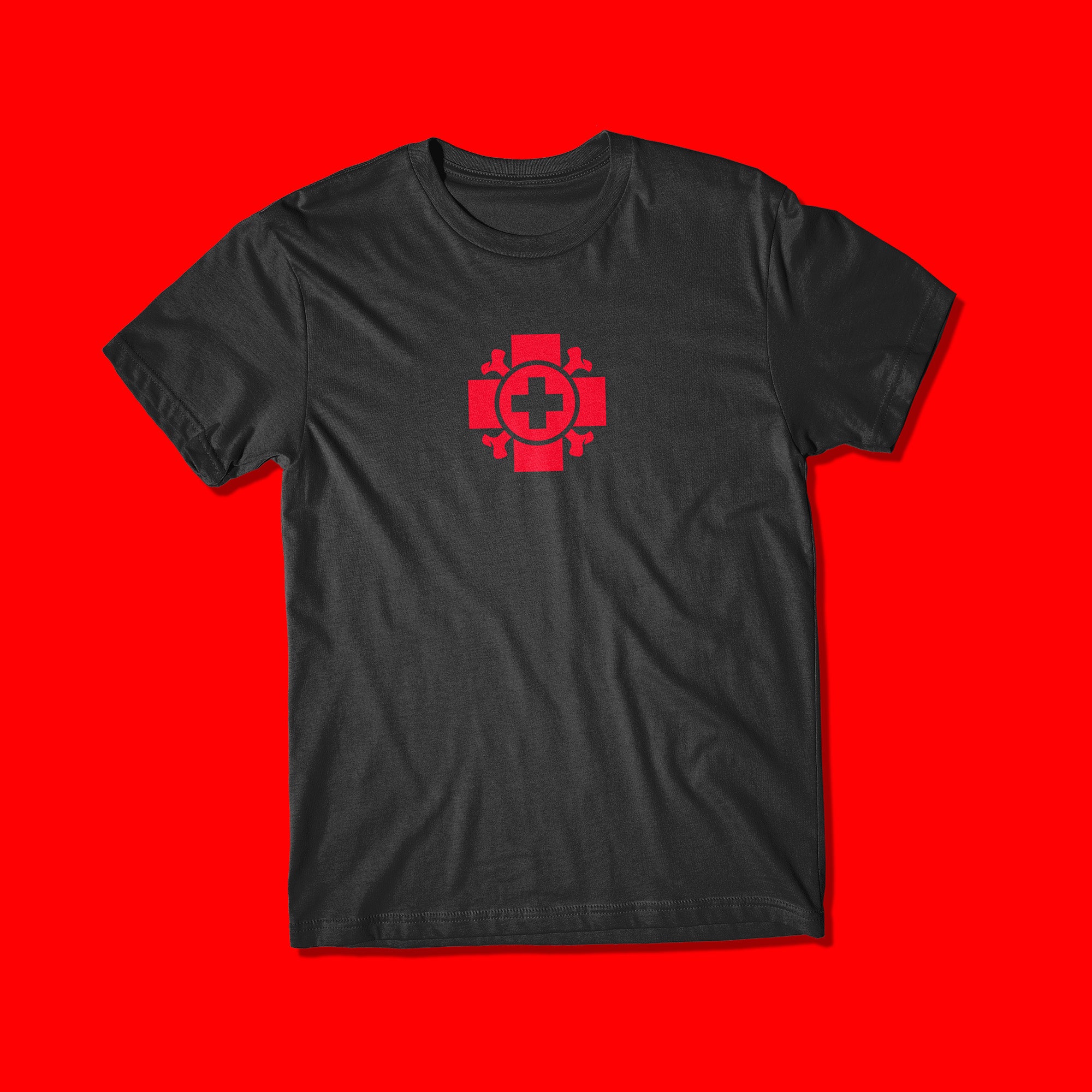 Old Bones Icon T-Shirt (Red Logo) – Old Bones Therapy